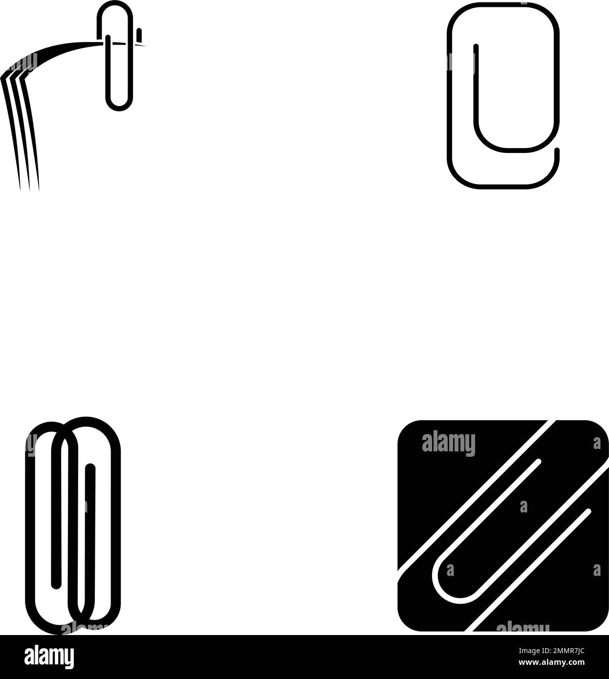 paper clip logo stock illustration design Stock Vector Image & Art - Alamy