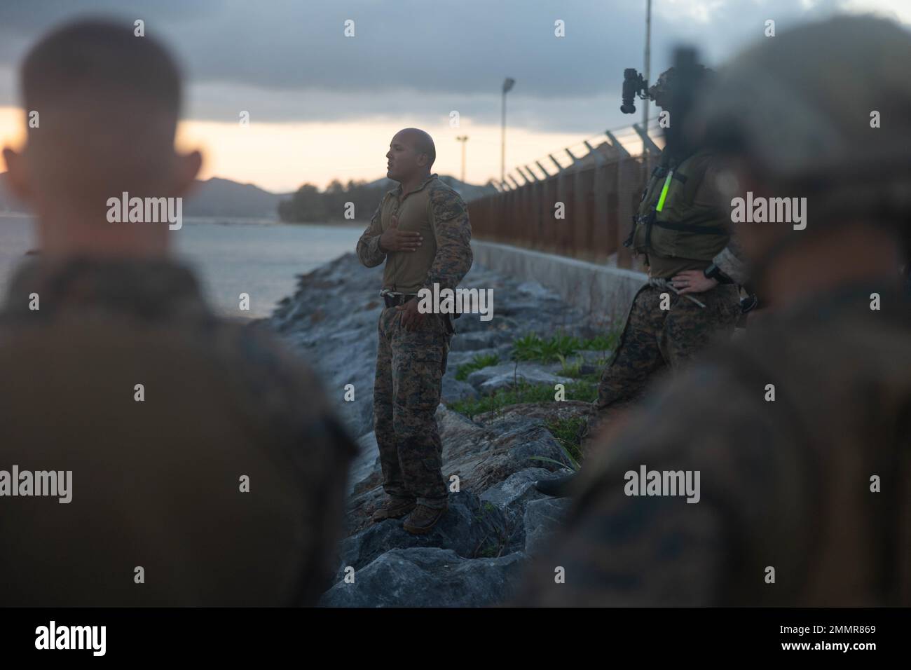 U.S. Marine Corps Gunnery Sgt. Erick Miranda, an infantry unit leader ...