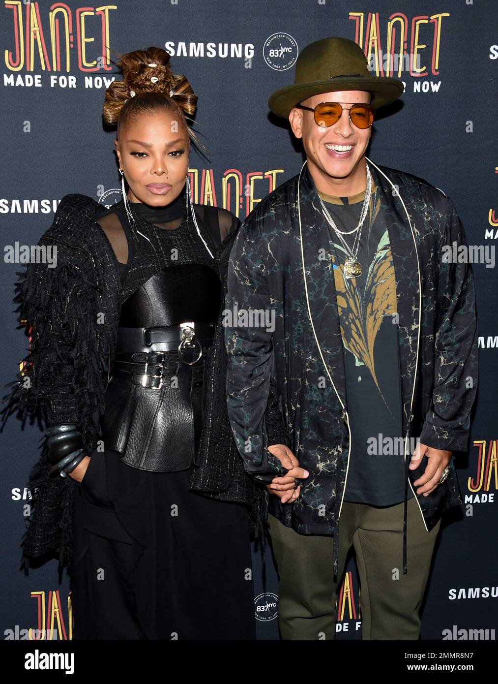 Singers Janet Jackson, left, and Daddy Yankee attend their "Made For ...