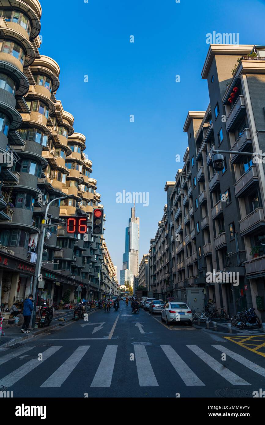 Drum tower of the central business district hi-res stock photography and images - Alamy