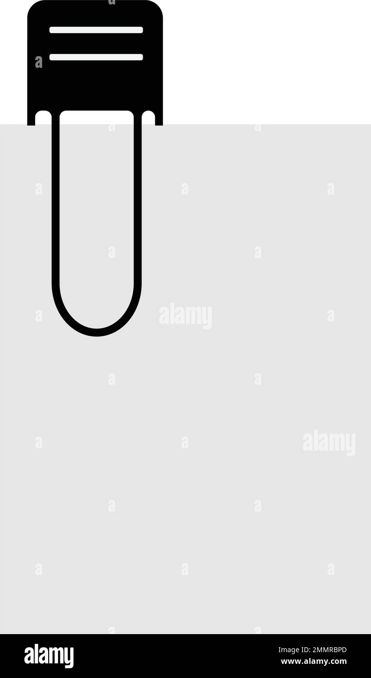 paper clip logo stock illustration design Stock Vector Image & Art - Alamy