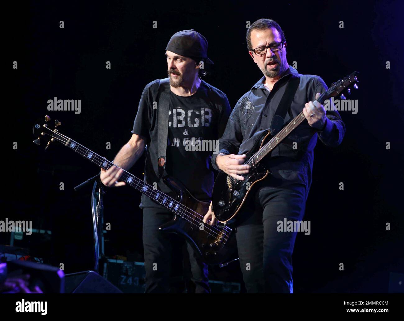 Tony Rombola and Robbie Merrill with Godsmack performs at Cellairis ...