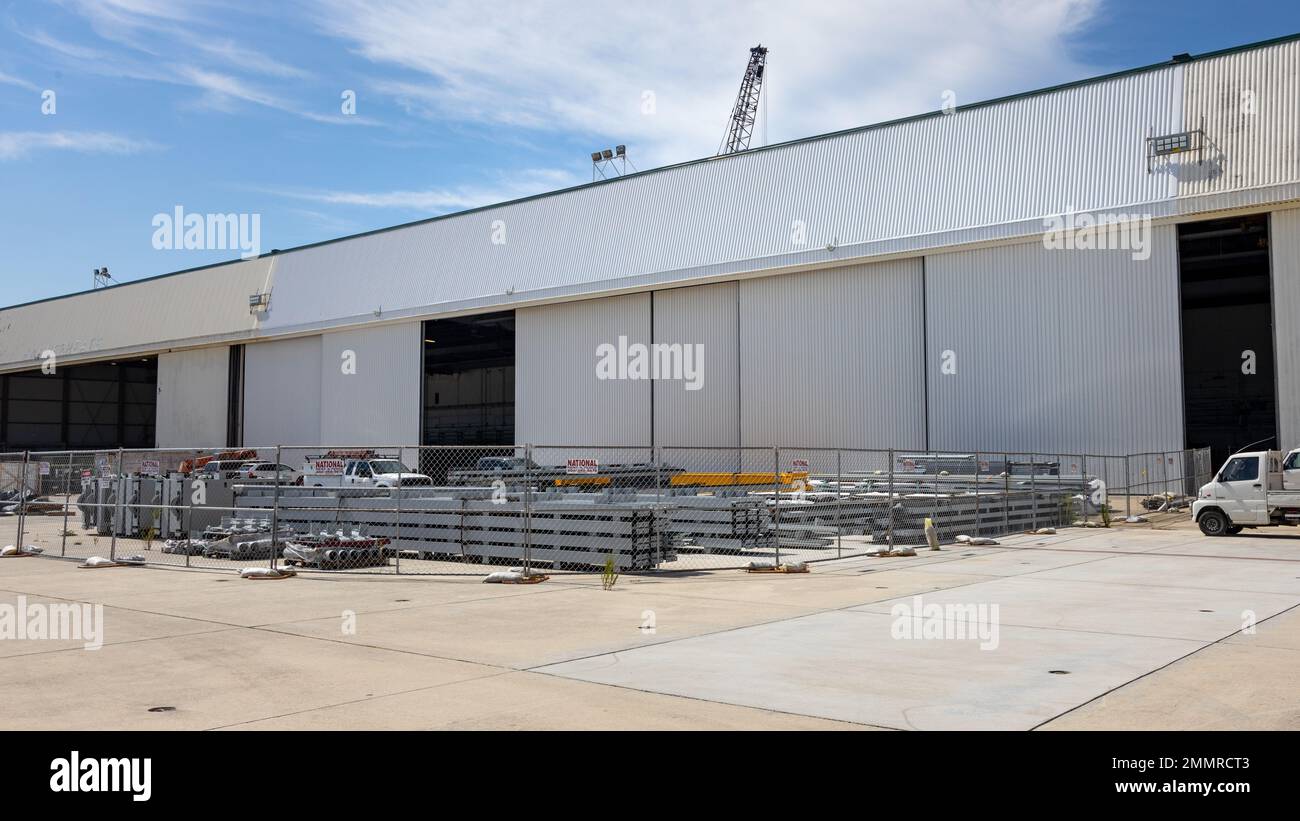 The AS3905 Hangar located on Marine Corps Air Station (MCAS) New River ...