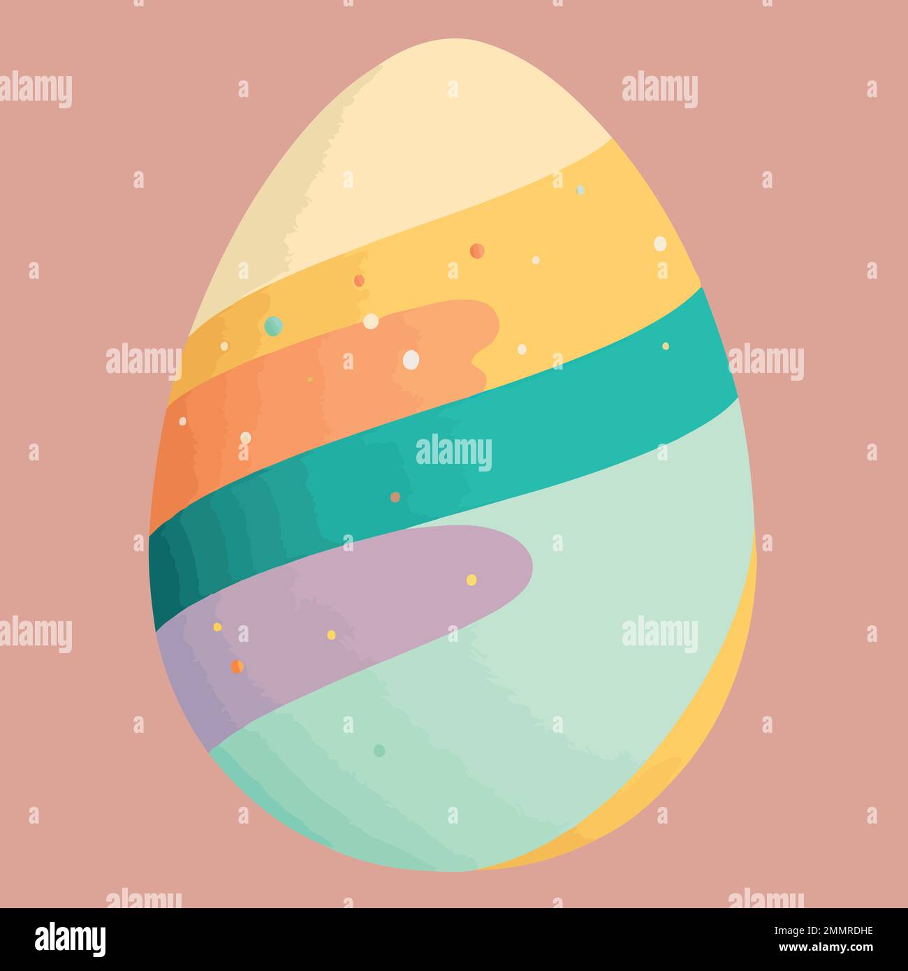 Colorful easter egg themed food vector illustration Stock Vector Image ...