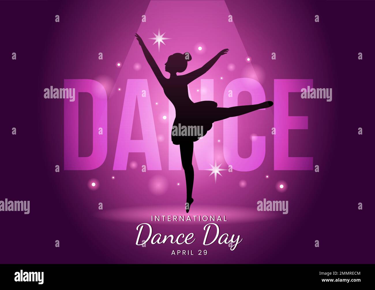 International Dance Day Illustration with Professional Dancing ...