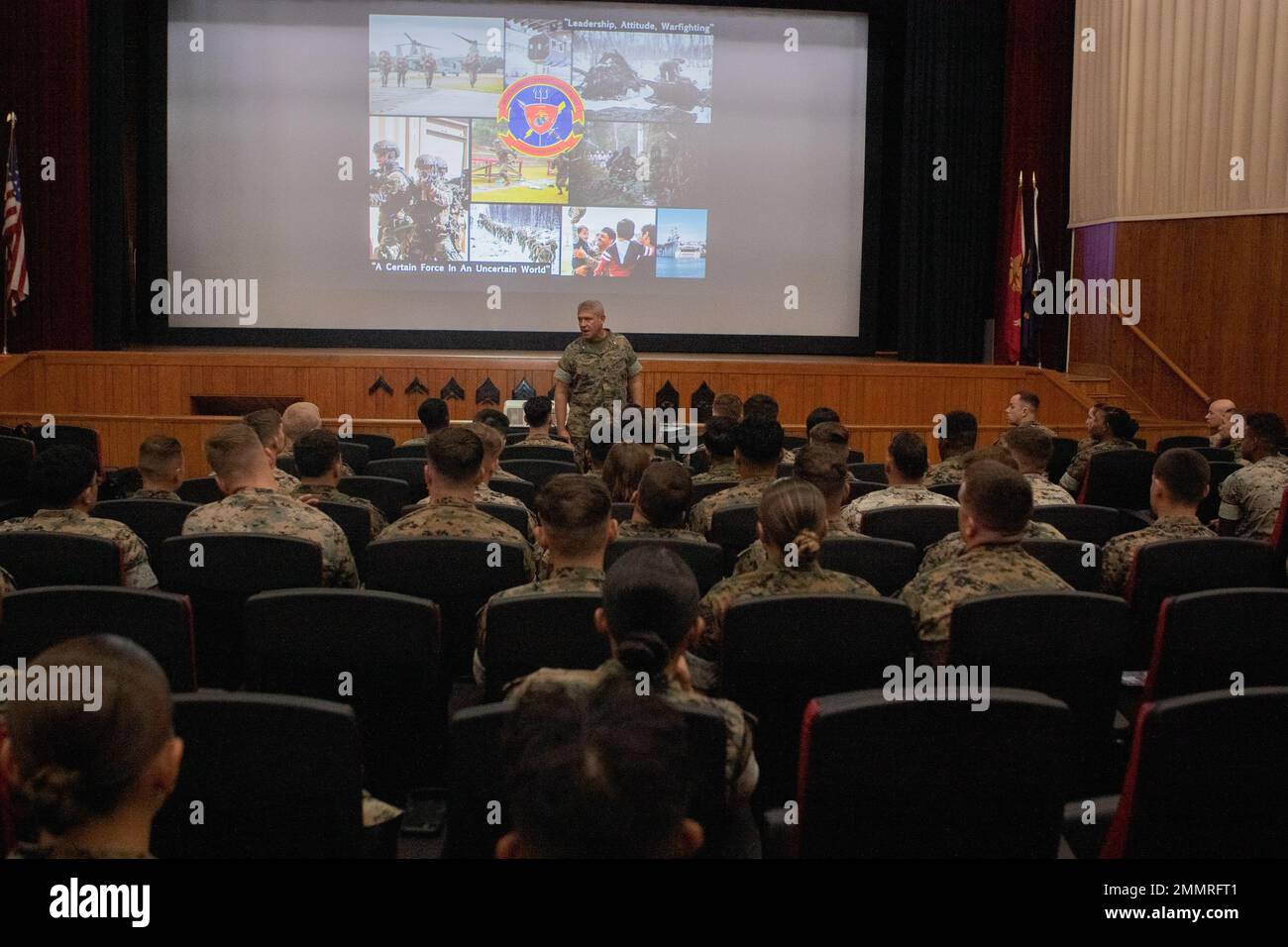 U.S. Marine Corps Col. Dennis W. Sampson, commanding officer of the ...