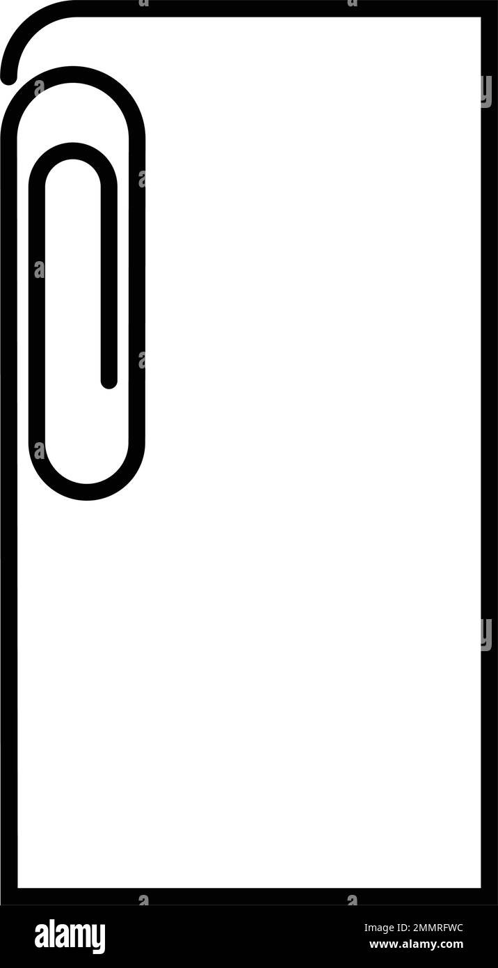 paper clip logo stock illustration design Stock Vector Image & Art - Alamy