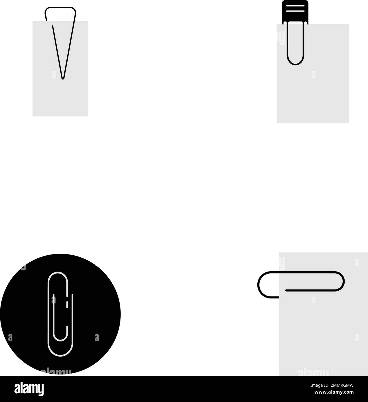 paper clip logo stock illustration design Stock Vector Image & Art - Alamy