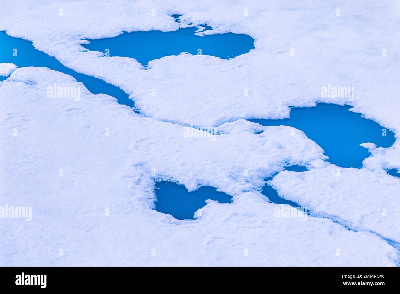 Puddles melting ice surface hi-res stock photography and images - Alamy