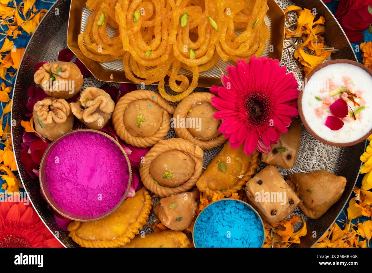 Indian Festival Of Colors Holi Is Celebrated With Colorful Gulal Abeer ...