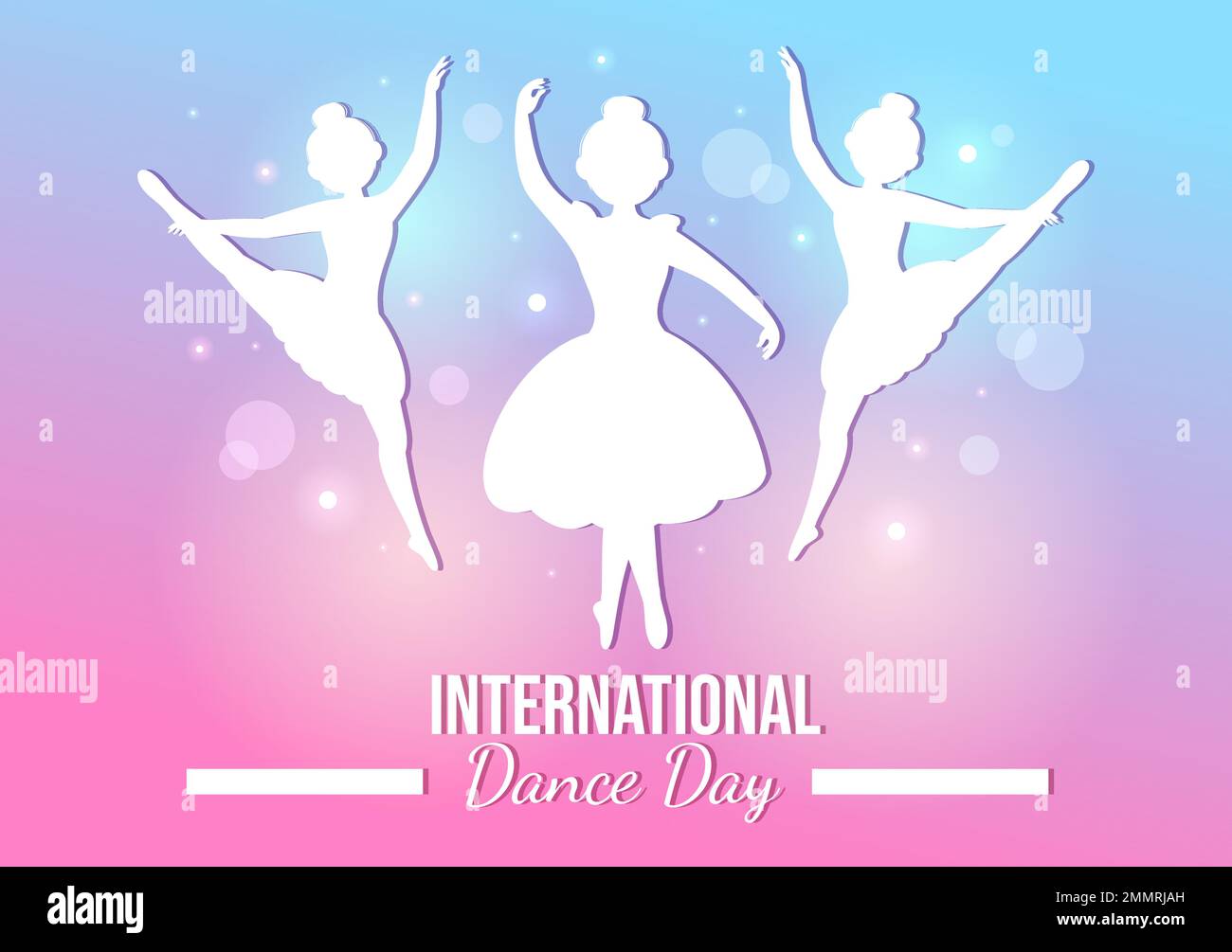International Dance Day Illustration with Professional Dancing ...
