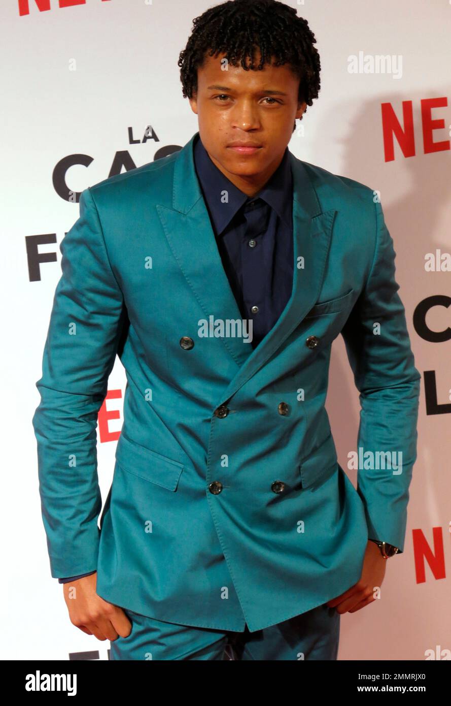 In this Aug. 8, 2018 photo, British actor Percelle Ascott, who stars in ...