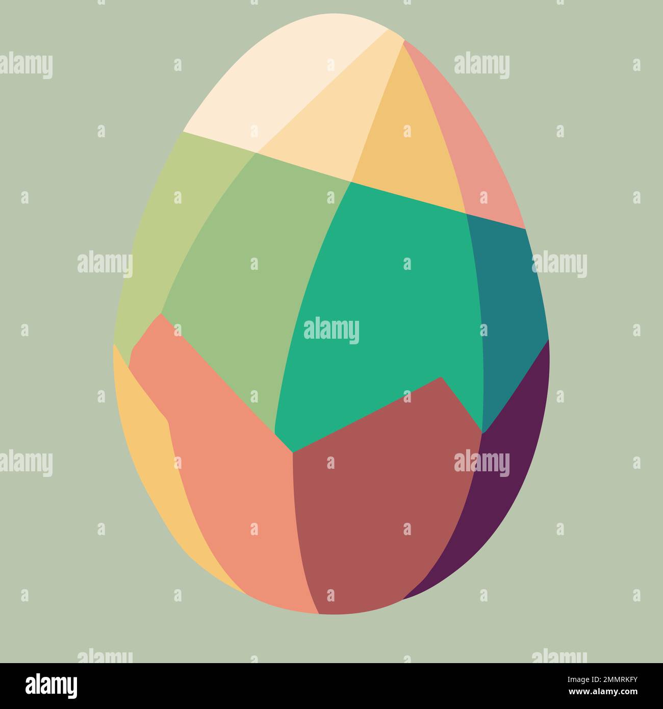 Colorful easter egg themed food vector illustration Stock Vector Image ...