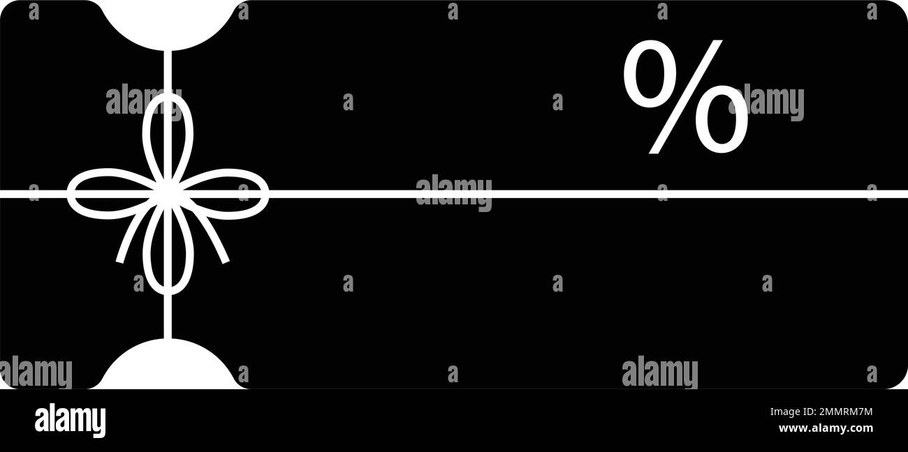 Shop voucher icon outline Cut Out Stock Images & Pictures - Alamy