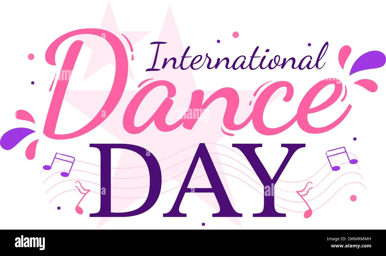 International Dance Day Illustration with Professional Dancing ...