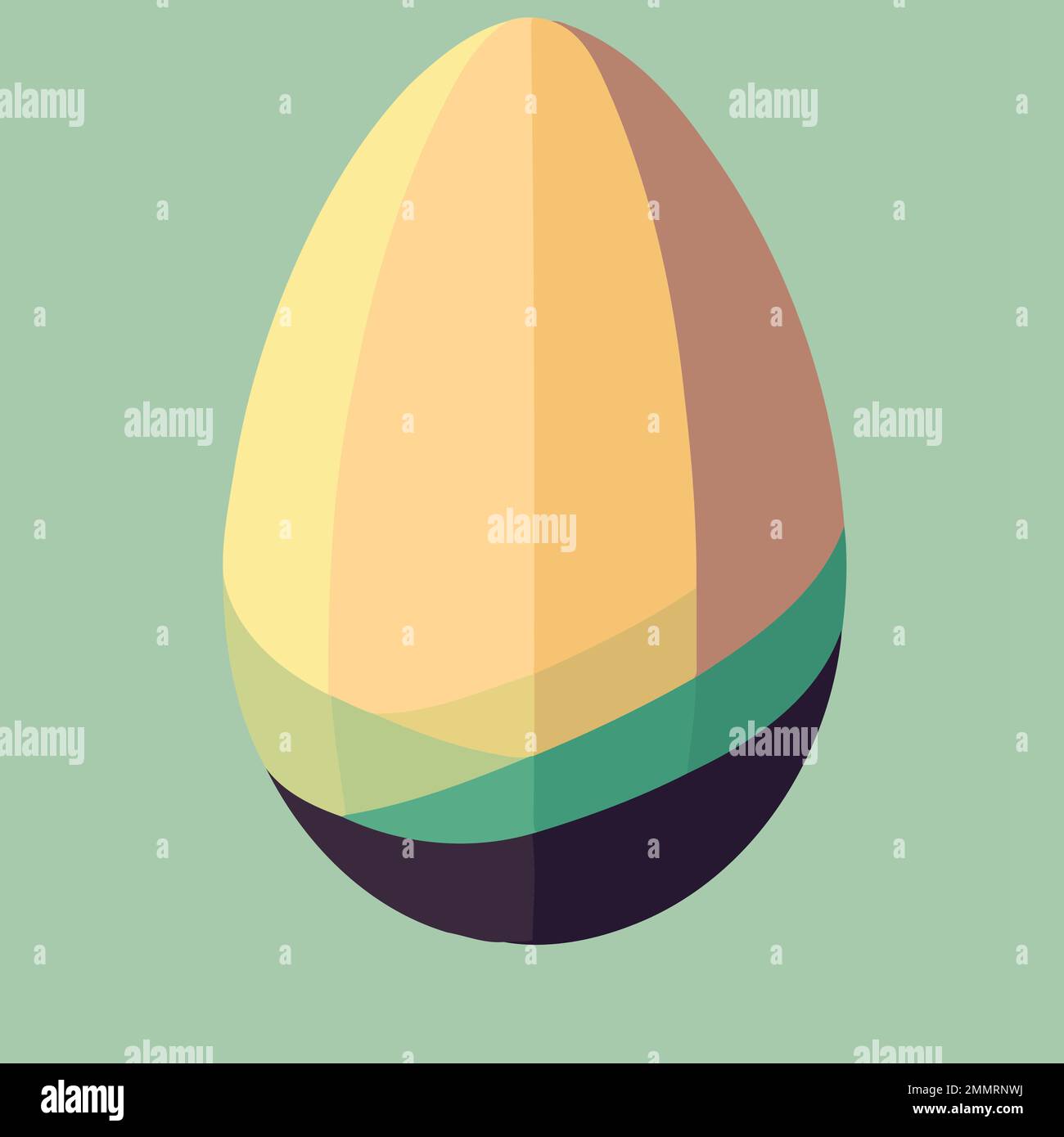 Colorful easter egg themed food vector illustration Stock Vector Image ...