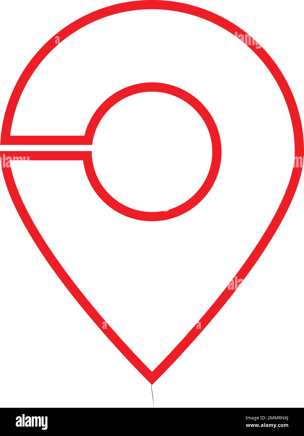 Red pointer sign of location place location vektor template Stock ...