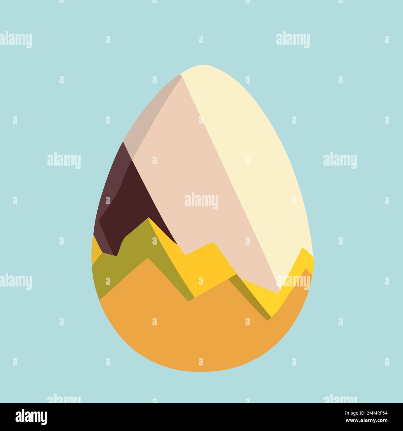 Colorful easter egg themed food vector illustration Stock Vector Image ...