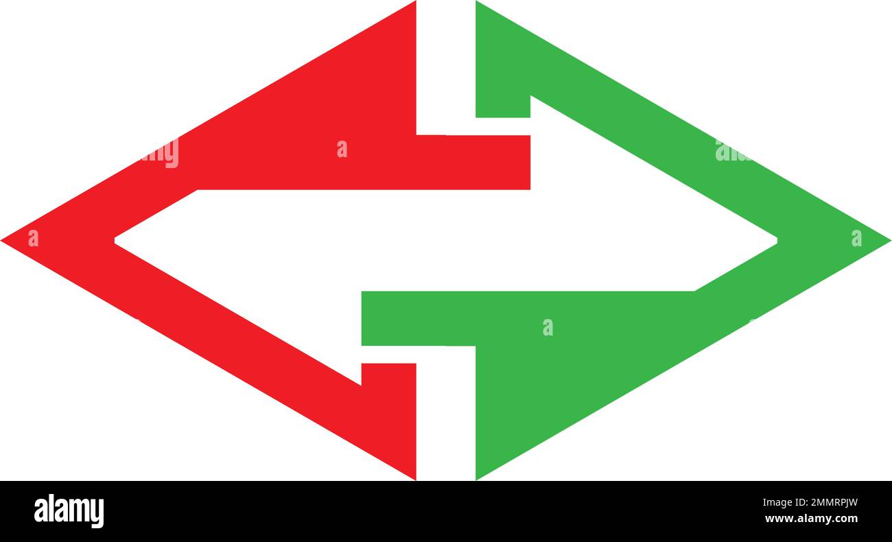 arrow transfer logo illustration design Stock Vector Image & Art - Alamy