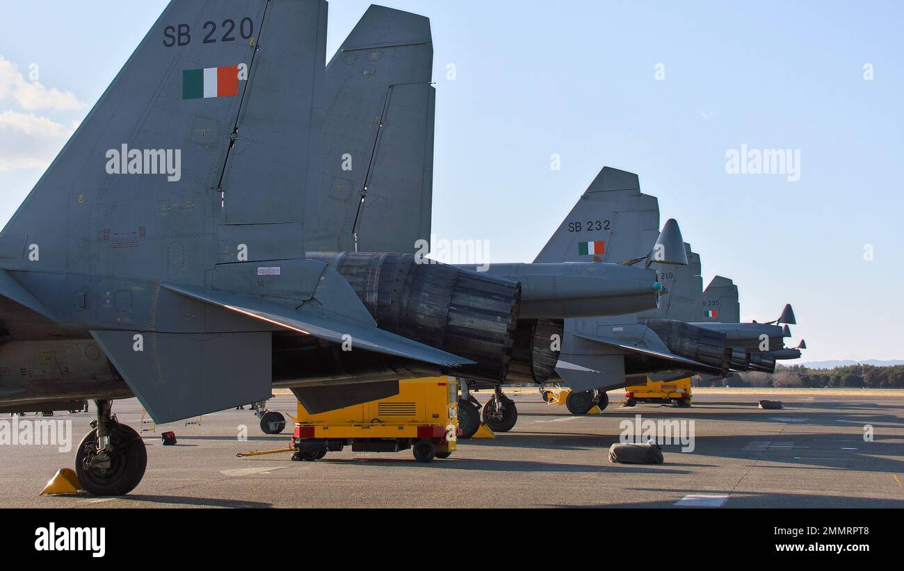 India air force Su-30 MKI Flanker arrives for the first time at Hyakuri ...
