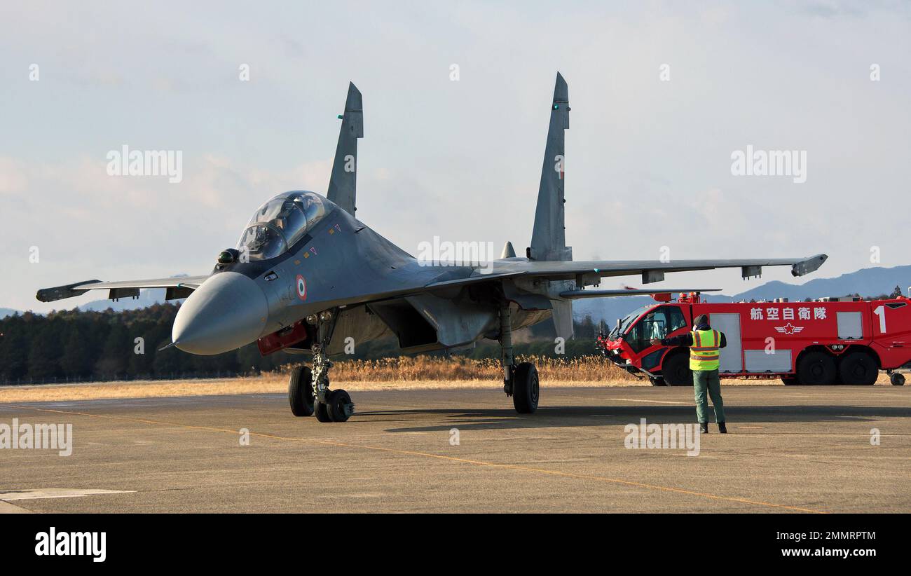 India air force Su-30 MKI Flanker arrives for the first time at Hyakuri ...