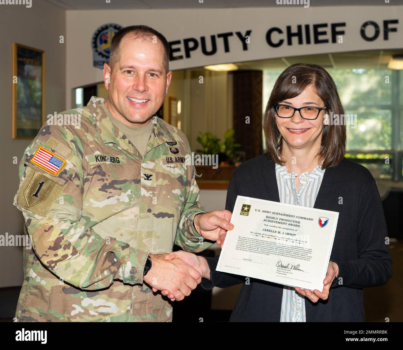 Col. Scott Kindberg, U.S. Army Sustainment Command chief of staff ...
