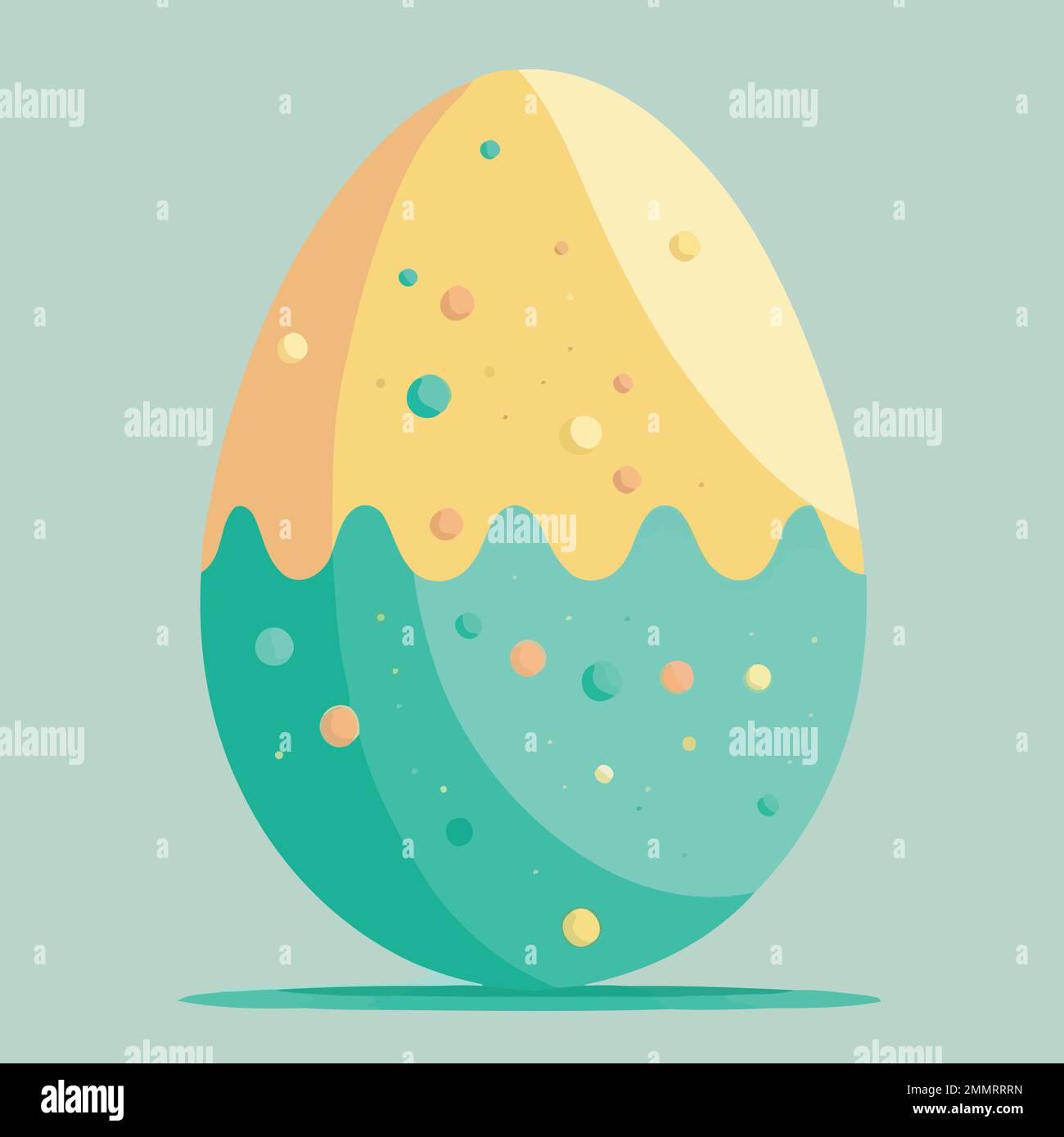 Colorful easter egg themed food vector illustration Stock Vector Image ...