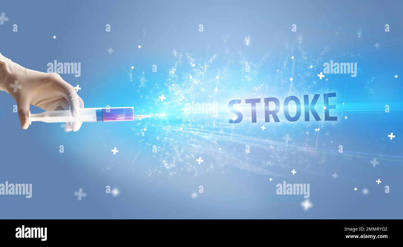 Syringe, medical injection in hand Stock Photo - Alamy