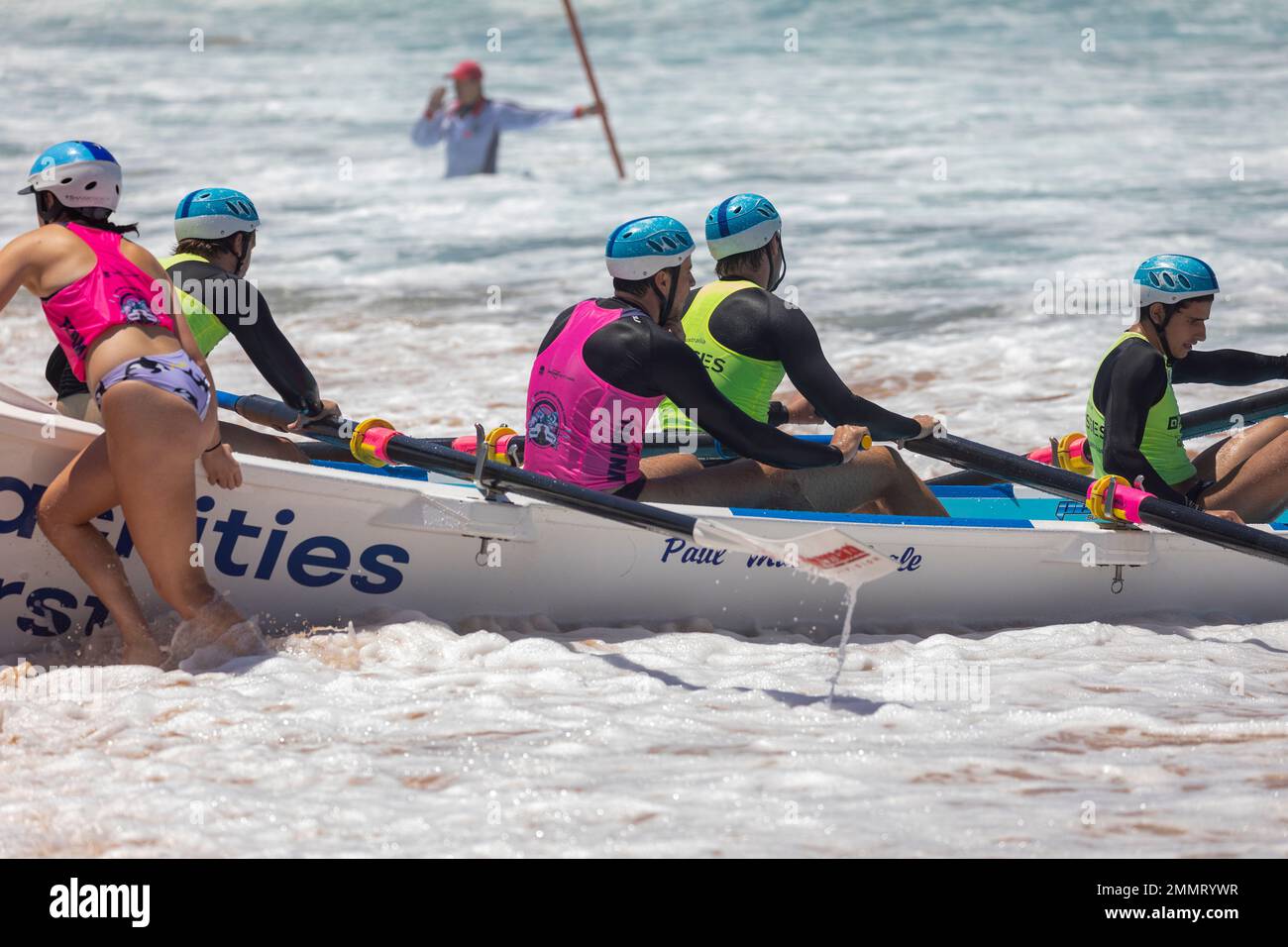 Saturday 28th January 2023. Sydney Northern beaches surfboat carnival ...