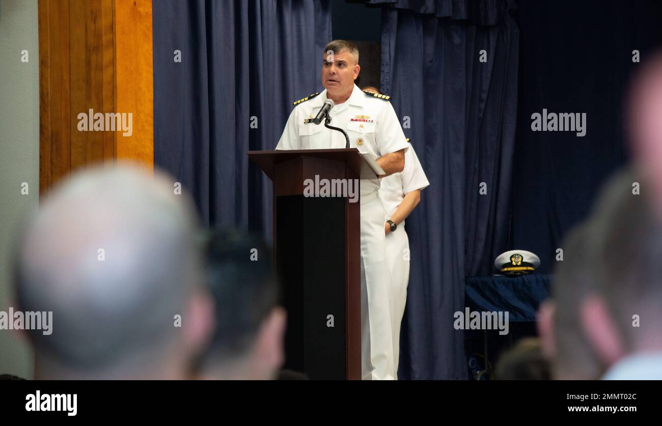 NEWPORT, R.I. (Sept. 22, 2022) Capt. Brian Mutty, commanding officer ...