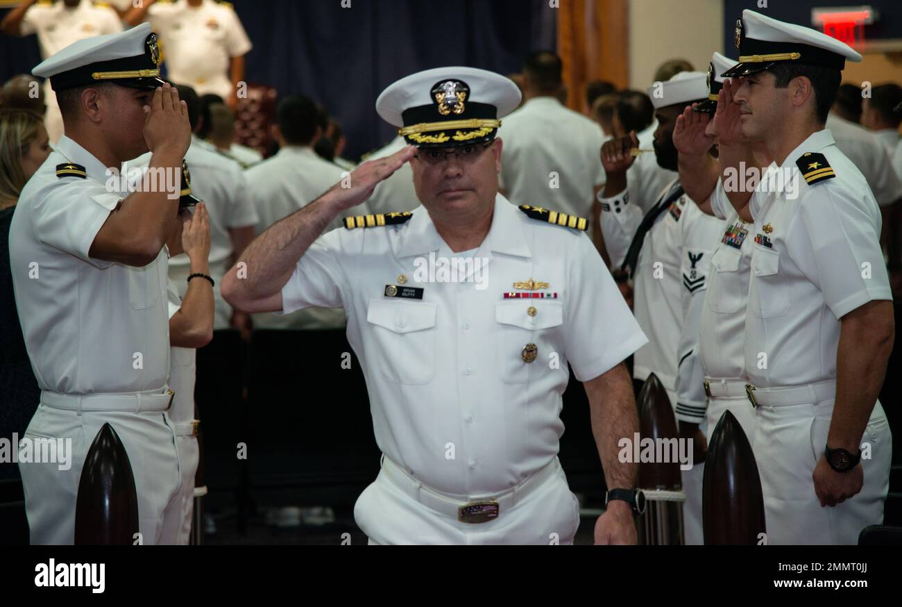 NEWPORT, R.I. (Sept. 22, 2022) Capt. Brian Mutty, commanding officer ...
