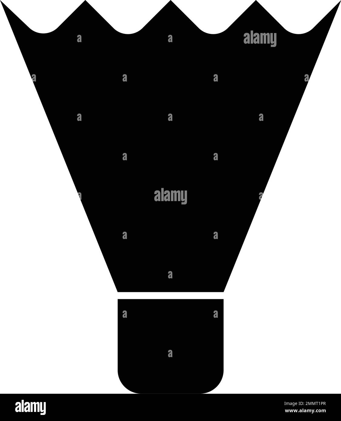 shuttlecock badminton logo vektor illustration design Stock Vector ...