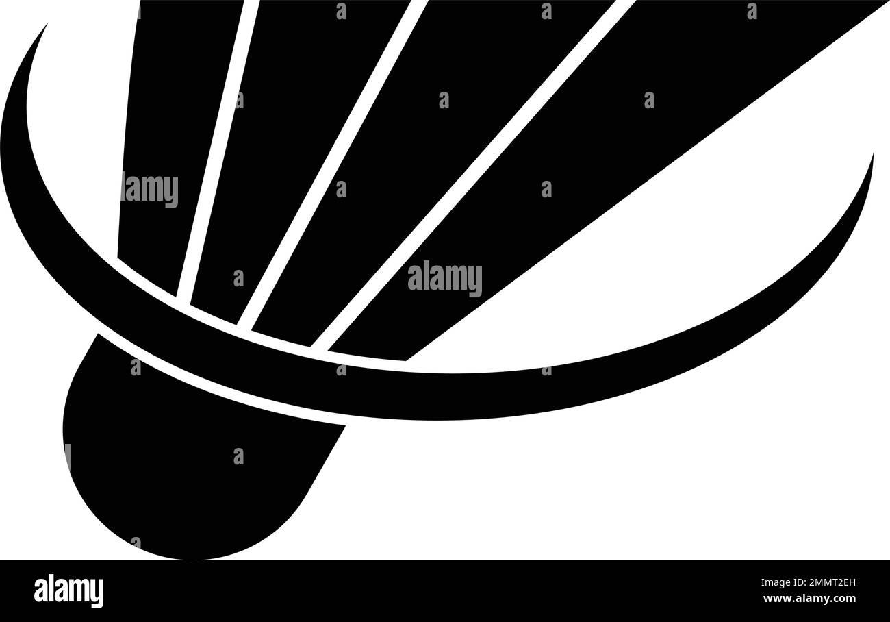 shuttlecock badminton logo vektor illustration design Stock Vector ...