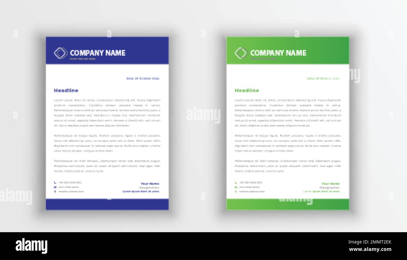 Professional Corporate And Creative Letterhead Design For Business ...