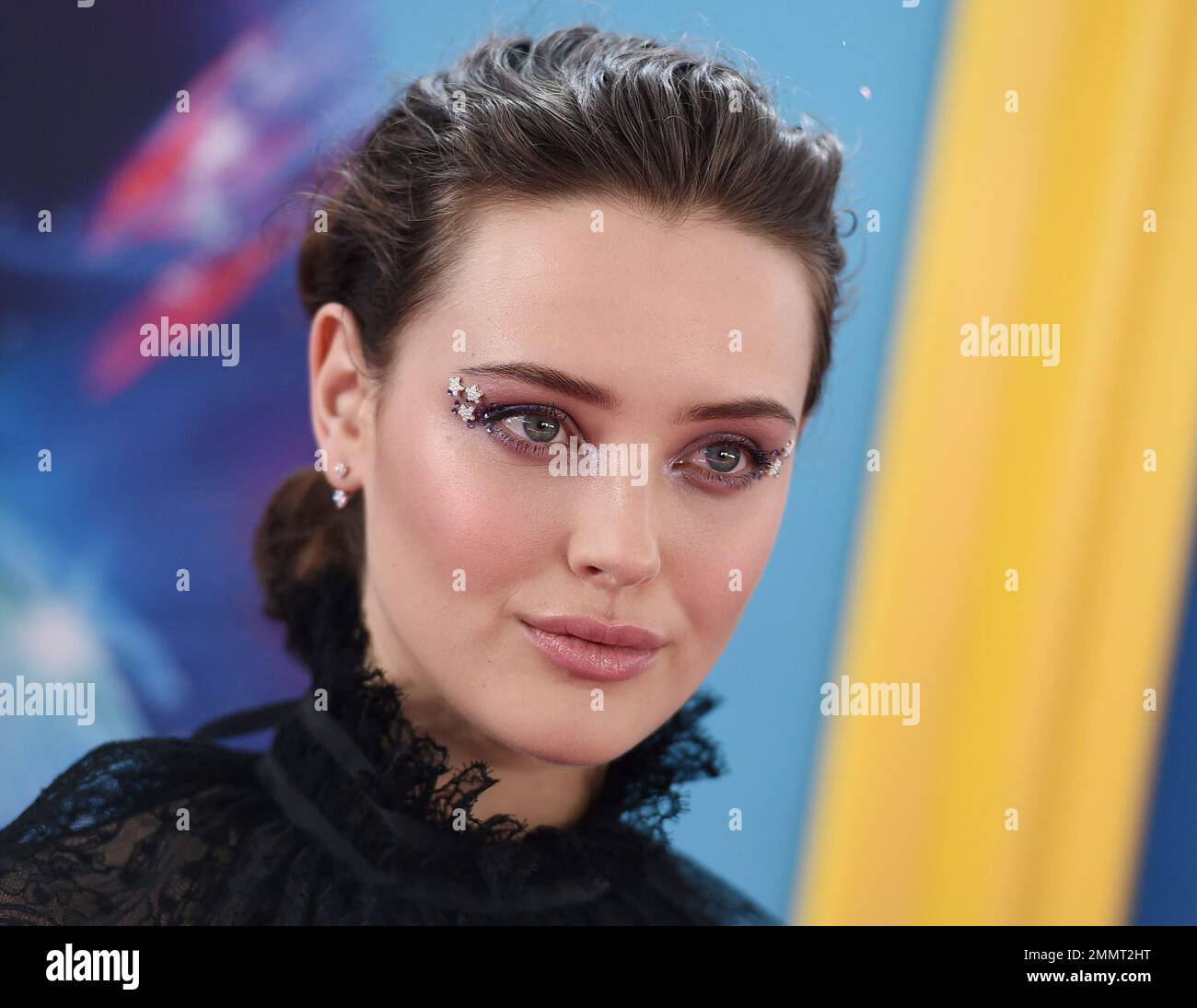Katherine Langford arrives at the Teen Choice Awards at The Forum on ...