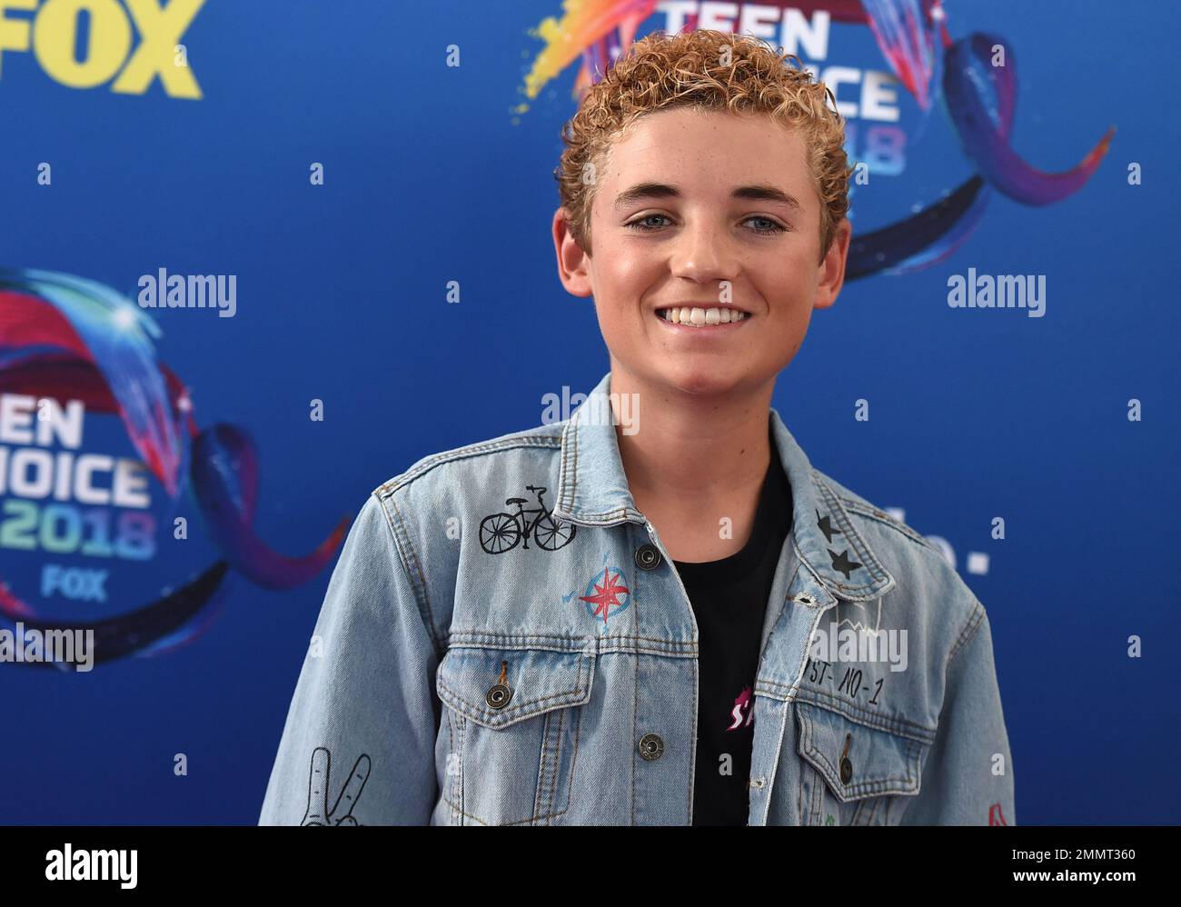 Ryan Mckenna arrives at the Teen Choice Awards at The Forum on Sunday, Aug. 12, 2018, in ...