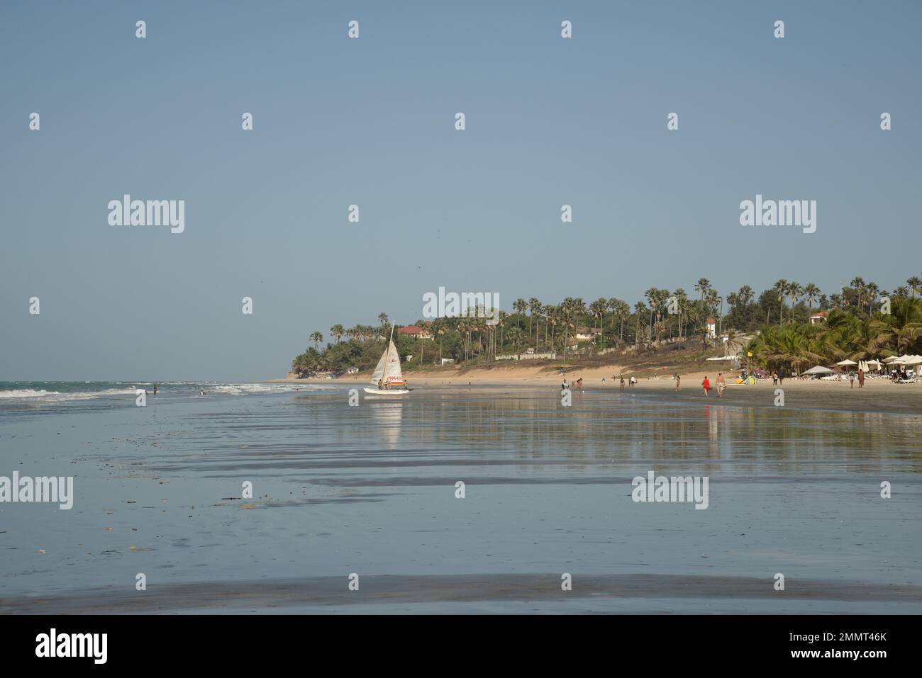 Kotu beach, The Gambia. A popular holiday destination for European ...
