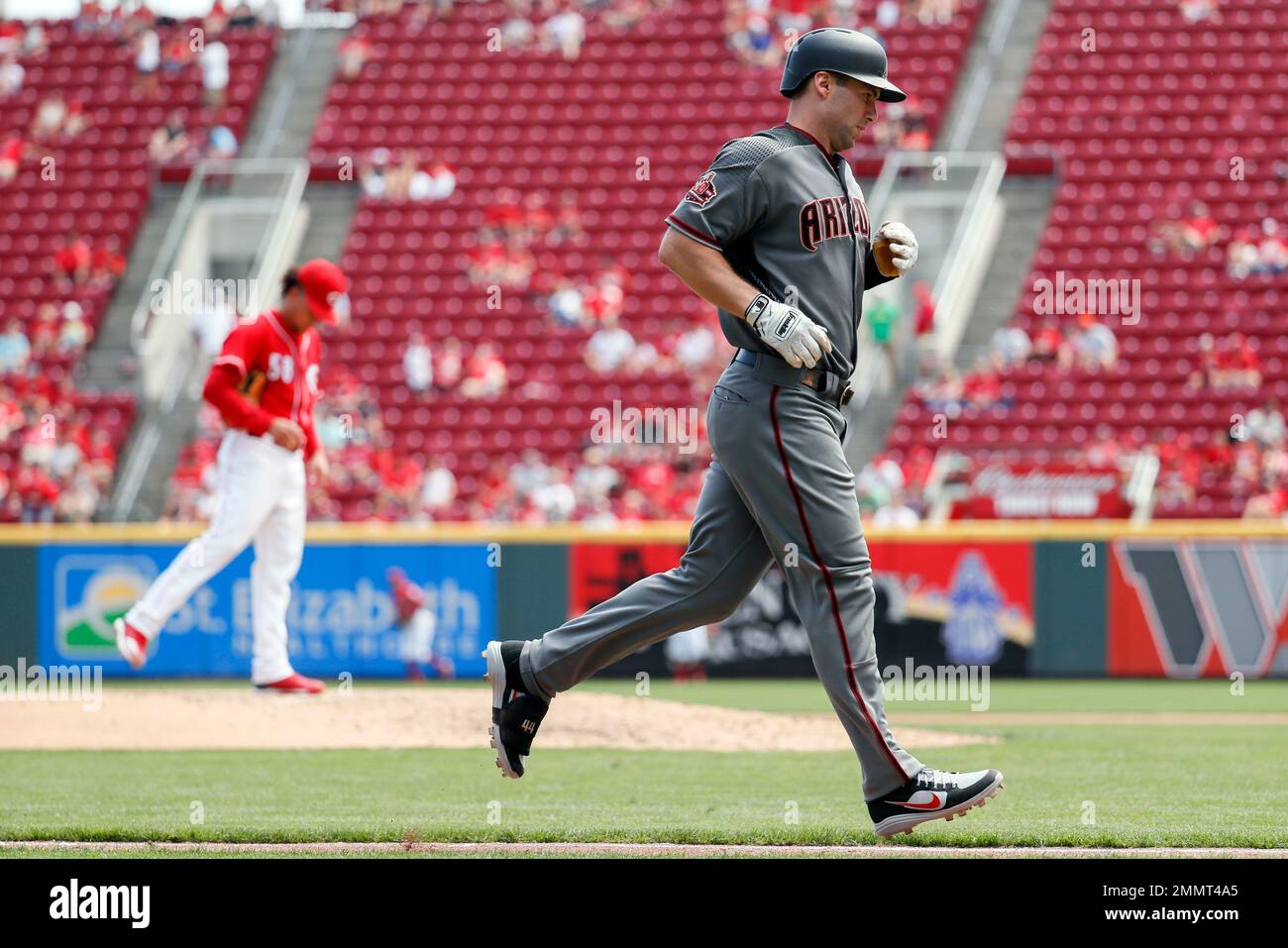 Arizona Diamondbacks' Paul Goldschmidt runs the bases after hitting a ...