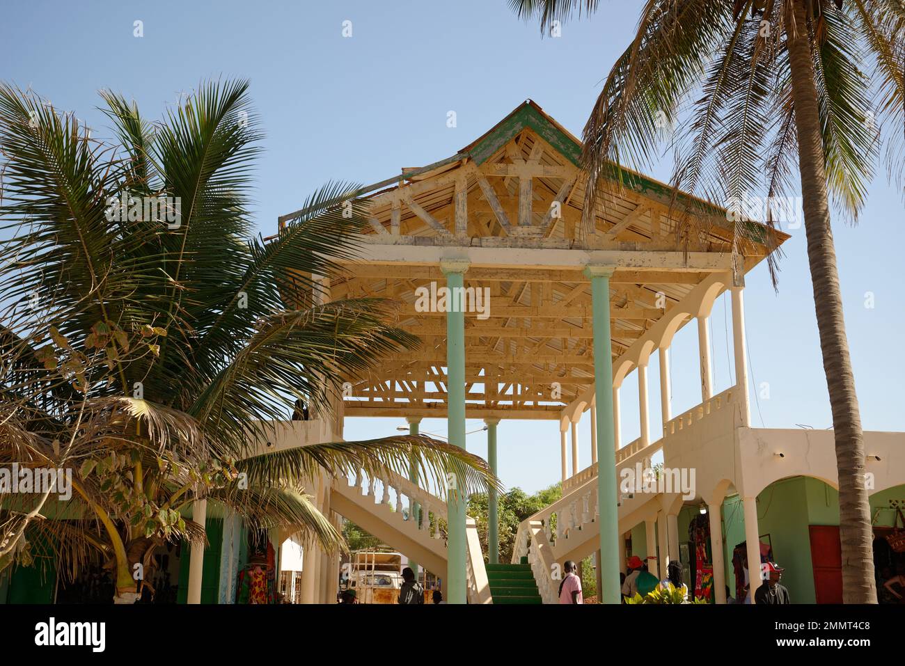 Kotu market. Kotu beach, The Gambia. A popular holiday destination for ...
