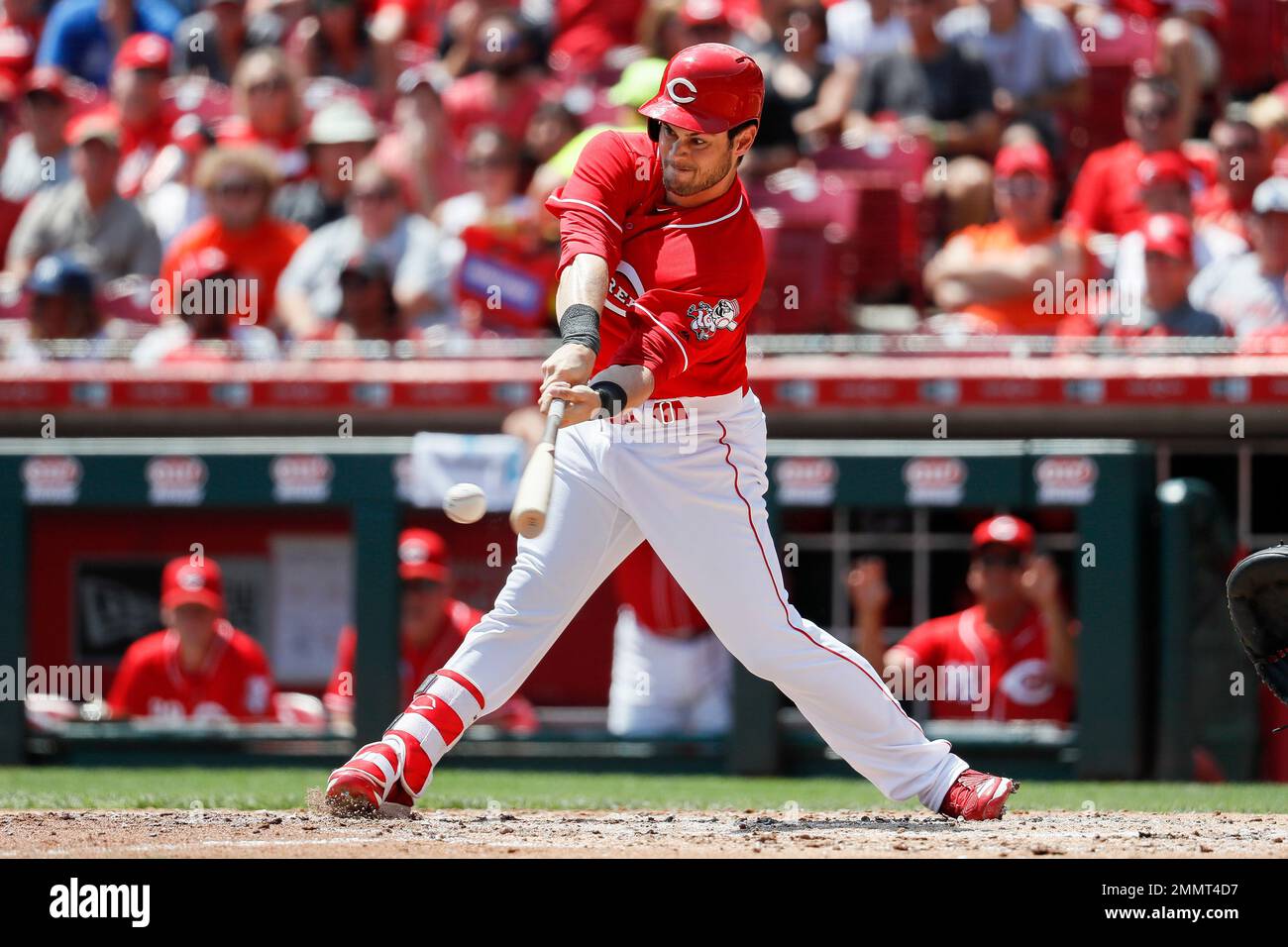 Cincinnati Reds' Preston Tucker hits an RBI fielder's choice off ...