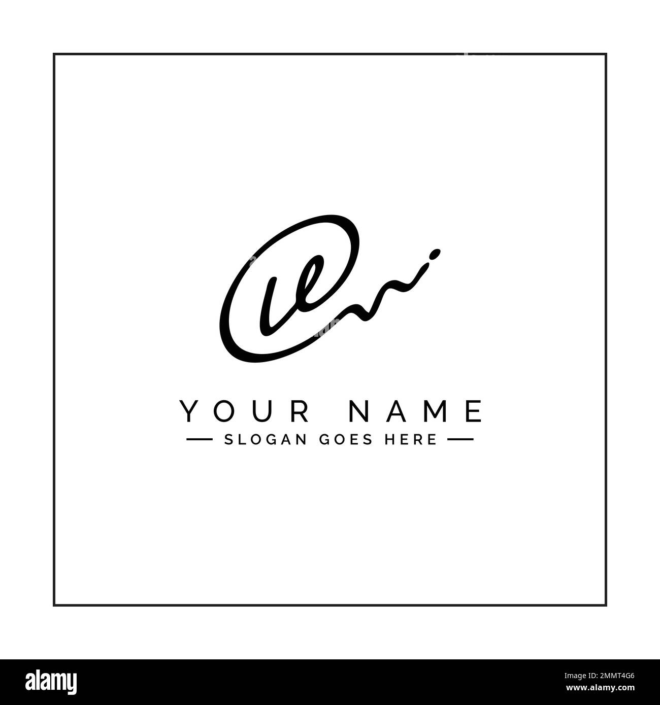 V Letter Signature Logo - Initial Alphabet for V - Hand Drawn V Logo ...