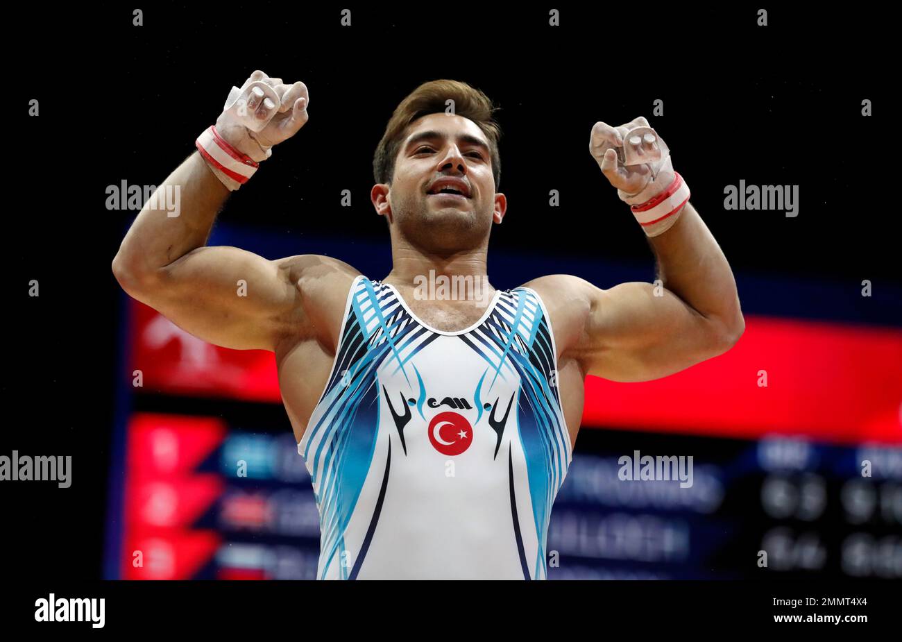 Ibrahim Colak of Turkey on his way to winning a silver medal in the ...