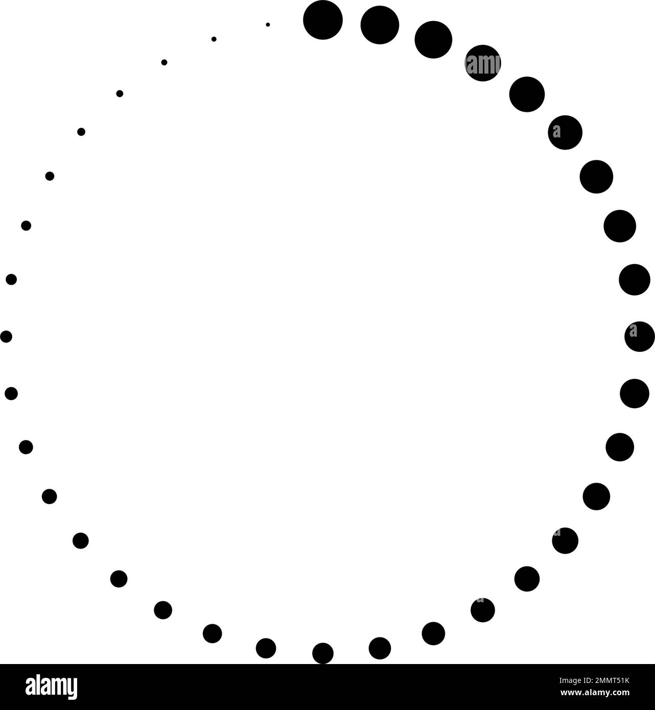 Dotted Gradient Circle Halftone Effect Circular Dotted Frame Progress Round Loader Half Tone