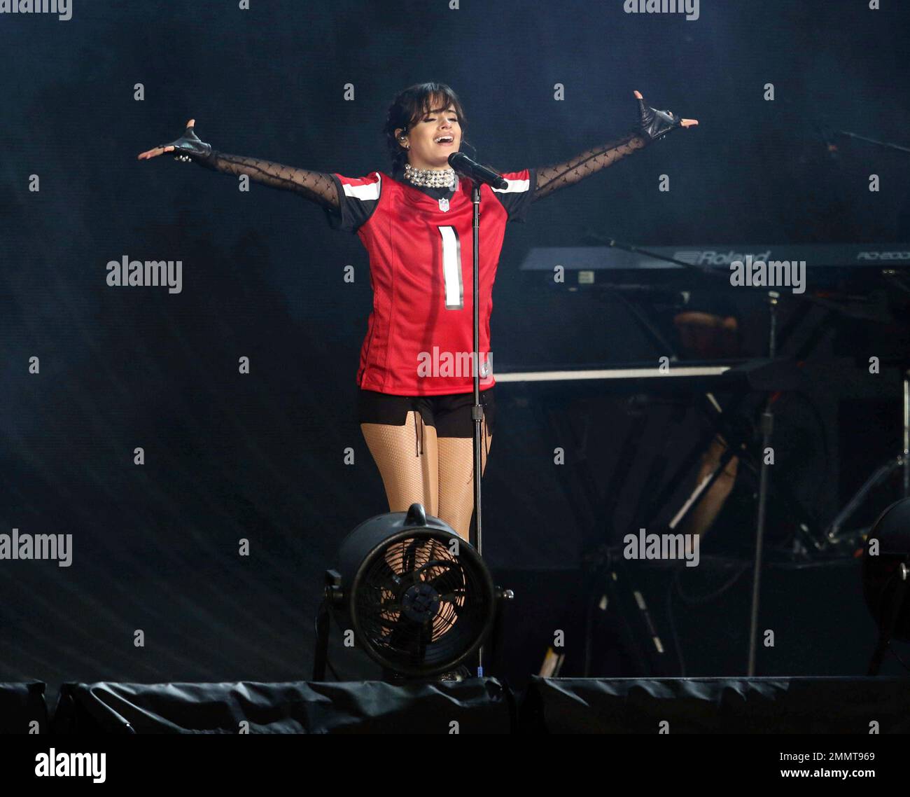 Camila Cabello performs during the Taylor Swift Reputation Stadium Tour ...