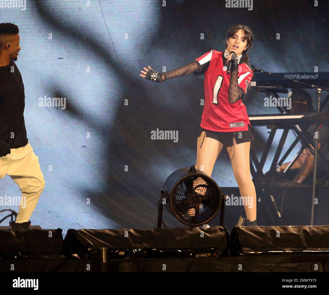 Camila Cabello performs during the Taylor Swift Reputation Stadium Tour ...