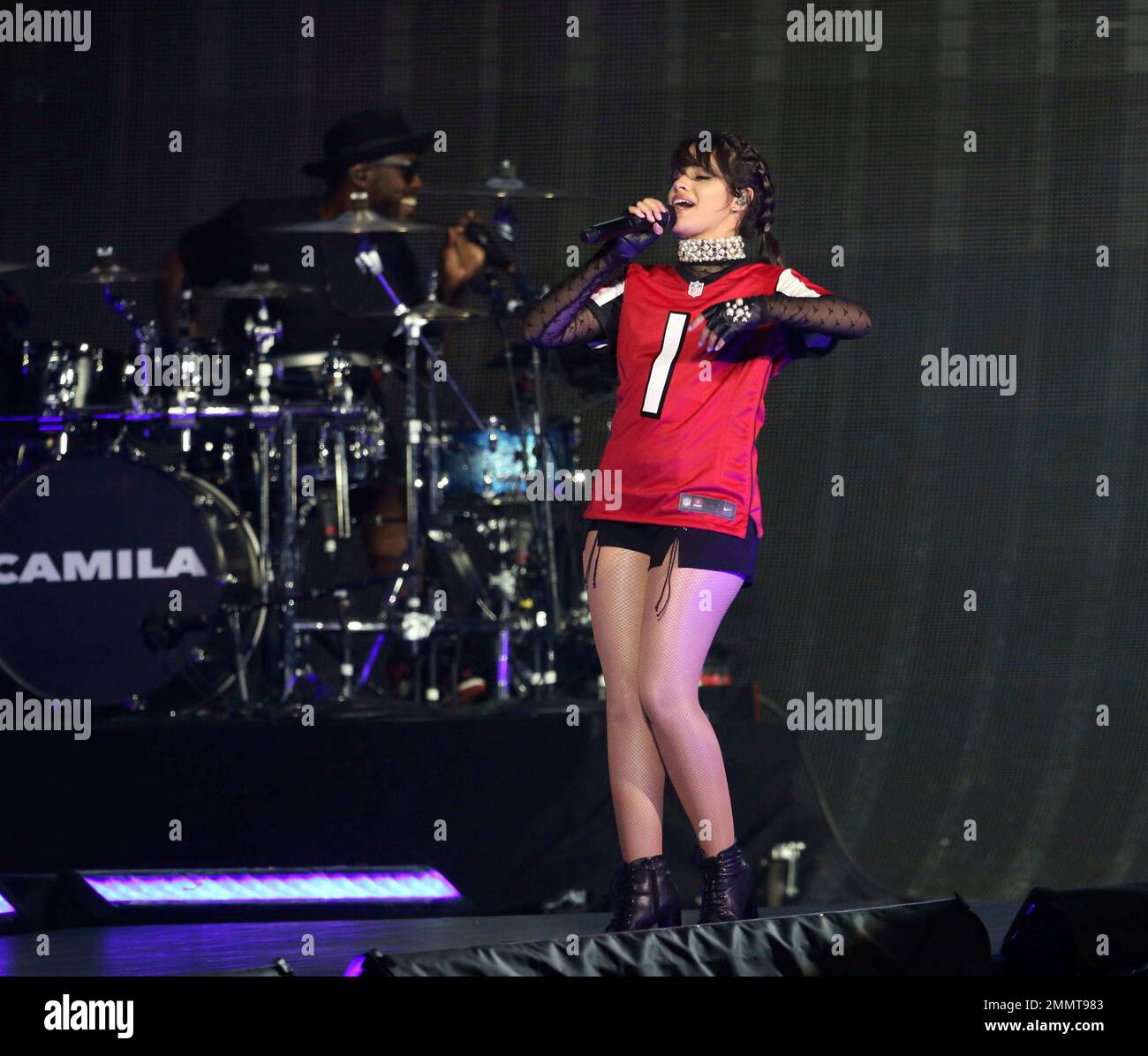Camila Cabello performs during the Taylor Swift Reputation Stadium Tour ...