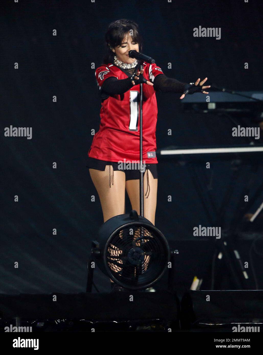 Camila Cabello performs during the Taylor Swift Reputation Stadium Tour ...
