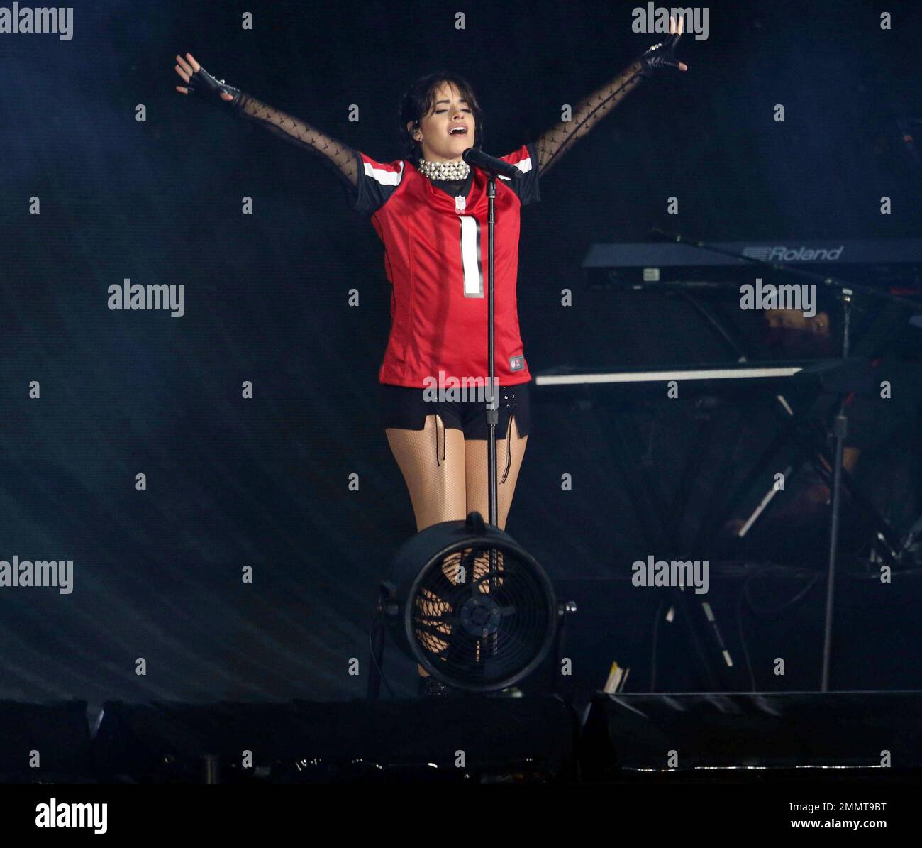 Camila Cabello performs during the Taylor Swift Reputation Stadium Tour ...