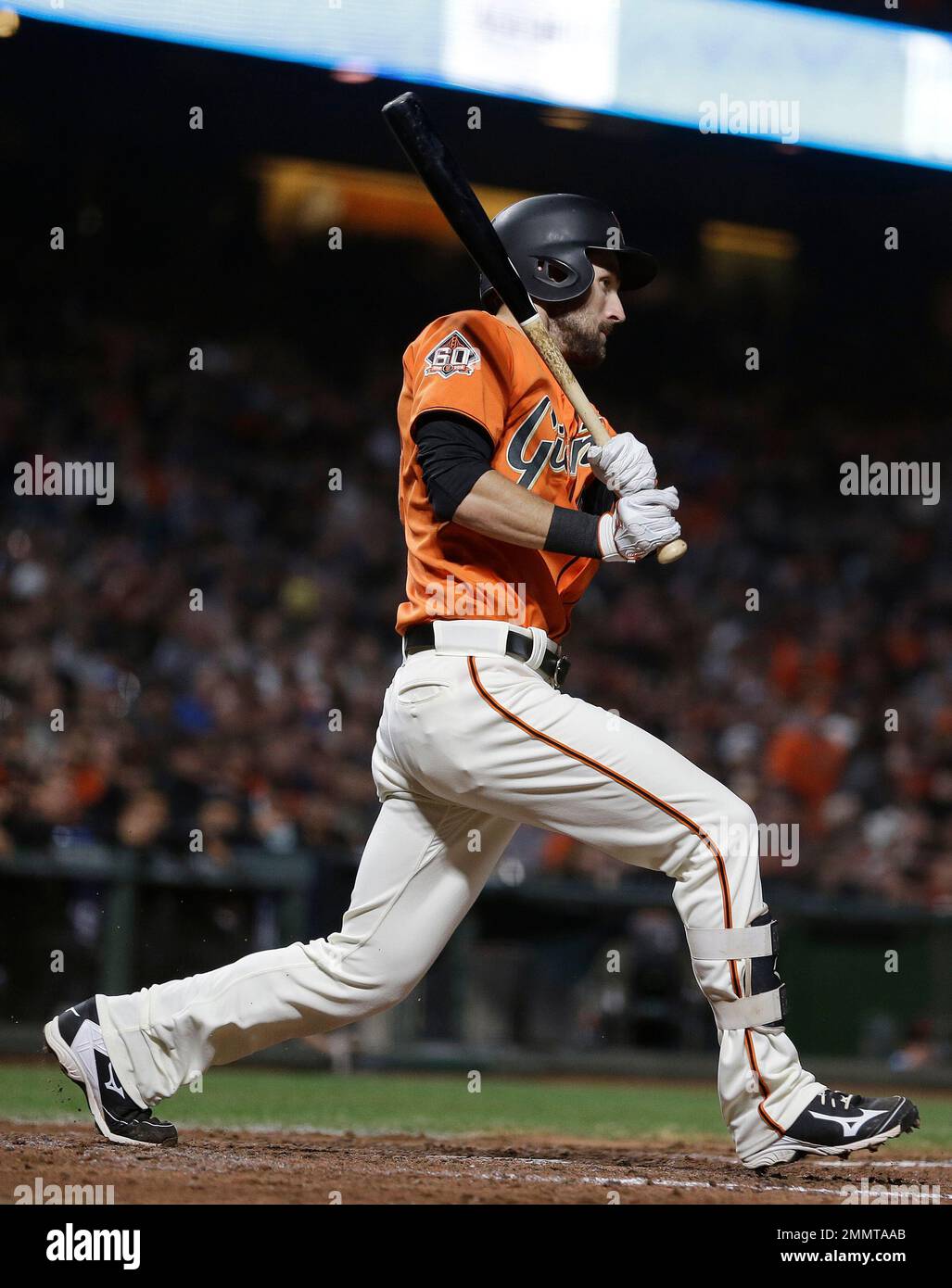 San Francisco Giants' Steven Duggar hits a two RBI double off ...