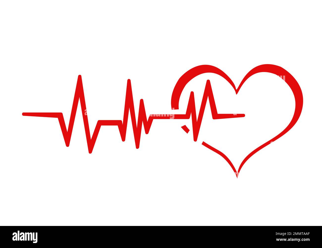 Heart pulse. Heart beat vector Stock Vector Image & Art - Alamy